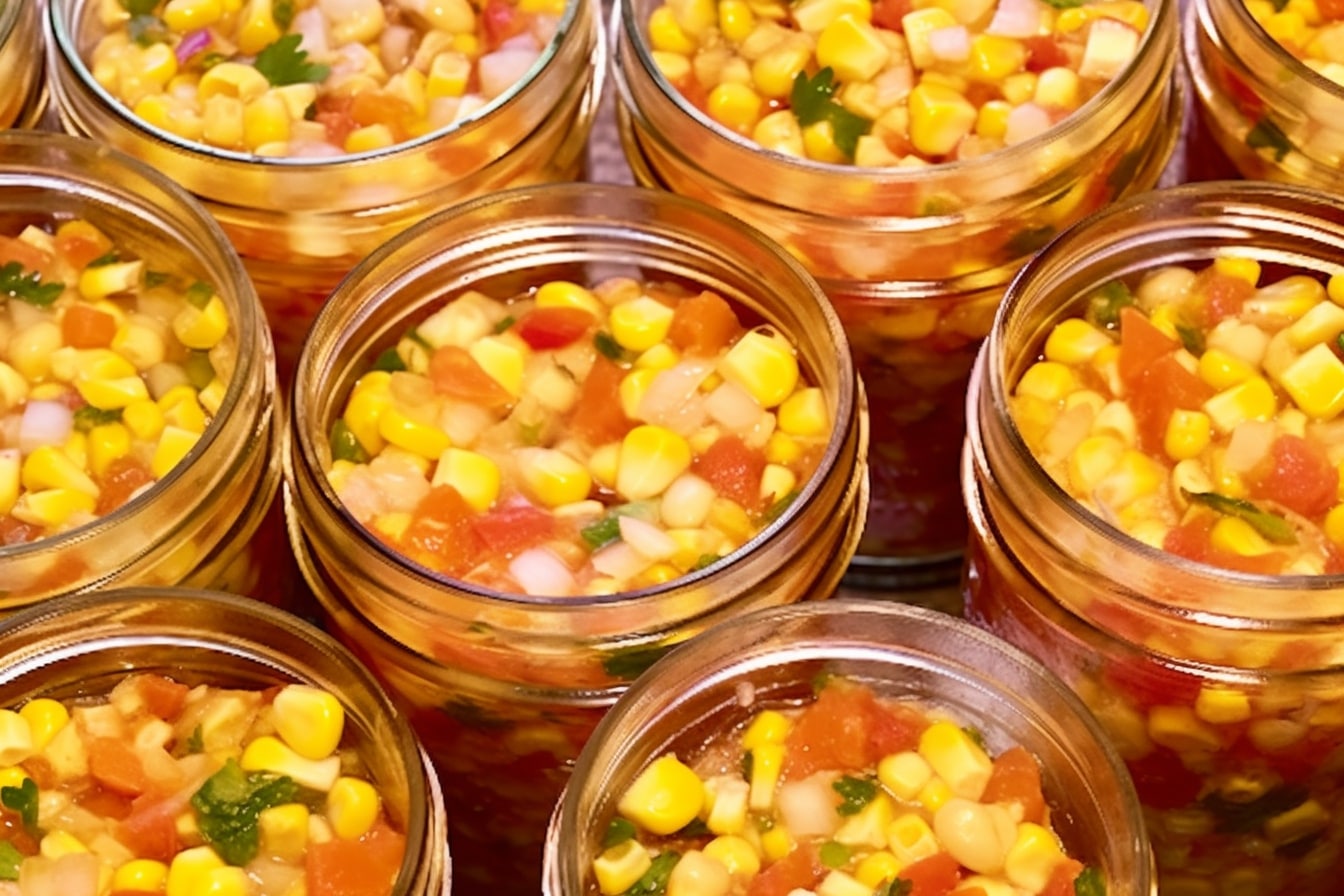 Corn Salsa Recipe for Canning with Sweet Cherry Tomato